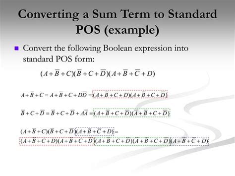 Logic Simplification Sop And Pos Forms Ppt