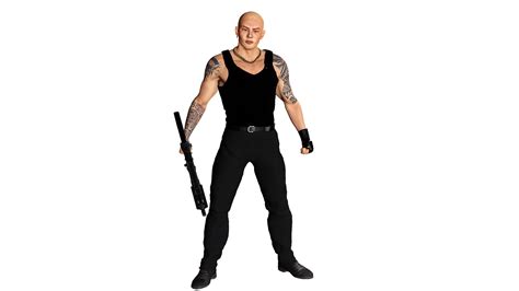 Realistic Human Rigged Character Asian Or Japanese Sniper Model
