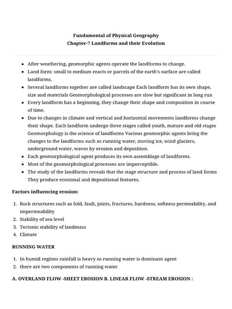 Landforms And Their Evolution Pdf