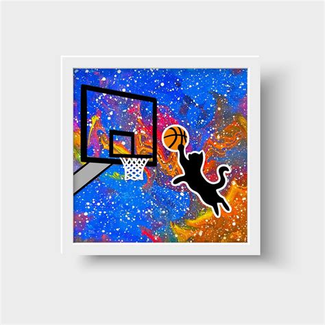 Space Jam Cat Digital Print Etsy