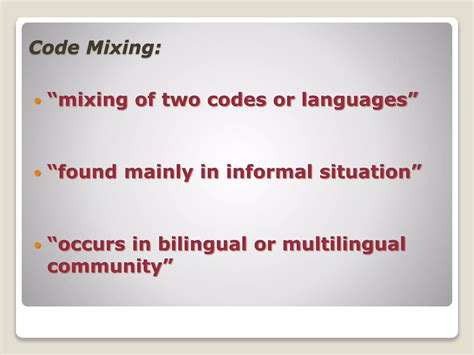 Code Mixing PPTX Programming Languages Computing