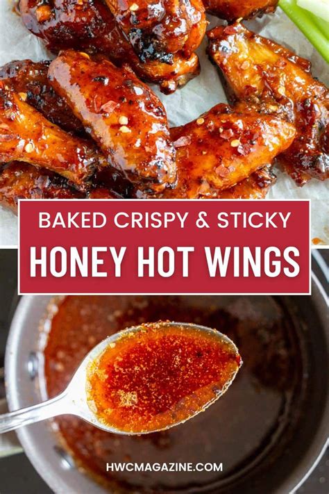 Baked Ultra Crispy Honey Hot Wings Recipe Chicken Wings Spicy