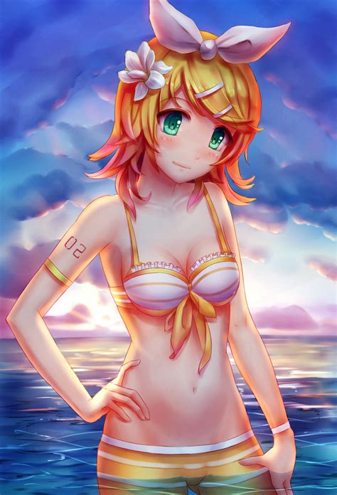 Kagamine Rin Vocaloid Drawn By Aaeru Danbooru