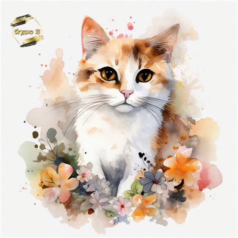 Фон за рожден ден с коте Студио 13