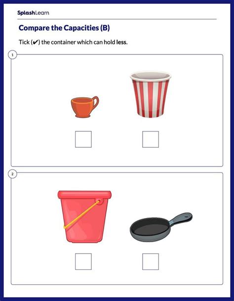 Measurement Worksheets For 1st Graders Online SplashLearn