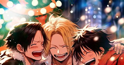 ワンピース Asl 盃三兄弟 クリスマス🎄スペシャルバージョン 秋風楼 【🌈ai置屋】のイラスト Pixiv