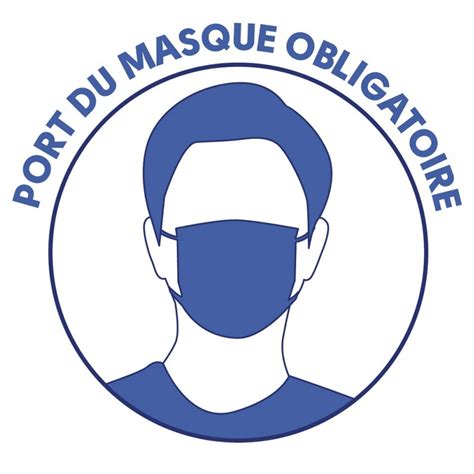 Stickers Port Masque Obligatoire Autocollant Unite Pastorale De Nivelles