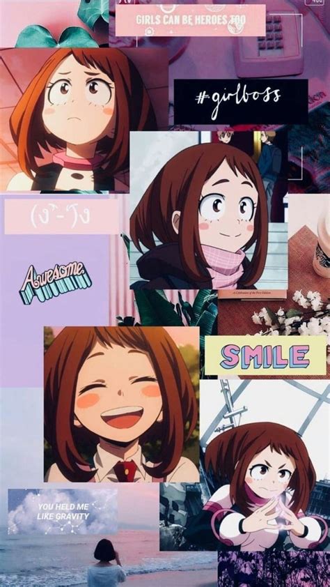 Imagenes Izuku X Ochako 💚🌸 Anime Wallpaper Hero Wallpaper Cute