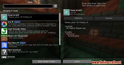 Immersive Ui Mod 1214 1201 Smoother Animated Minecraft Menus