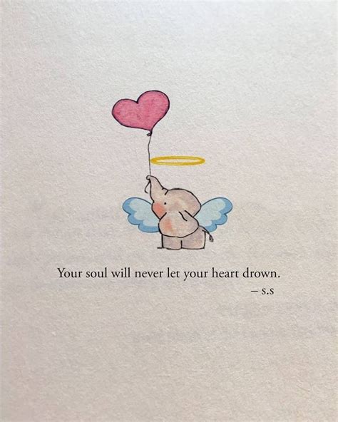 An Elephant Holding A Heart Shaped Balloon With The Words Your Soul