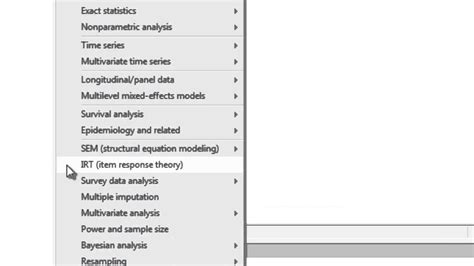 New in Stata 14: IRT (item response theory) models - YouTube