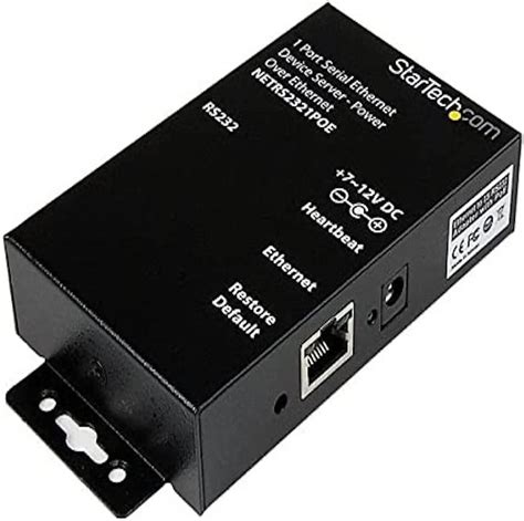 1 Port Rs232 Serial Ethernet Device Server Poe Power Over Ethernet
