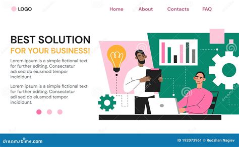 Best Solution For Your Business Stock Vector Illustration Of