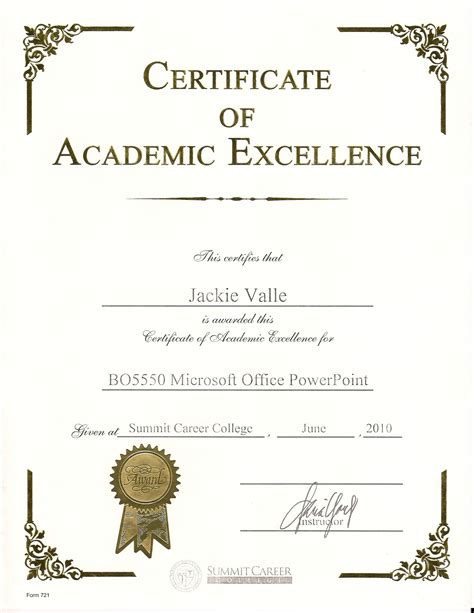 Awards And Certificates Jacqueline Valle Professional Portfolio