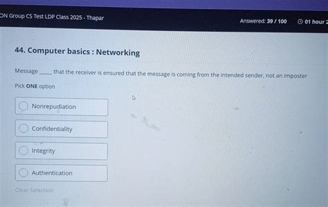 Solved On Group Cs Test Ldp Class 2025 ﻿thaparanswered