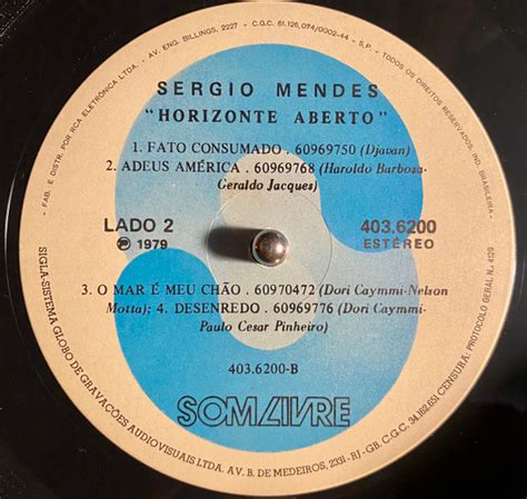 Sergio Mendes Horizonte Aberto Lp Plak Deform Müzik