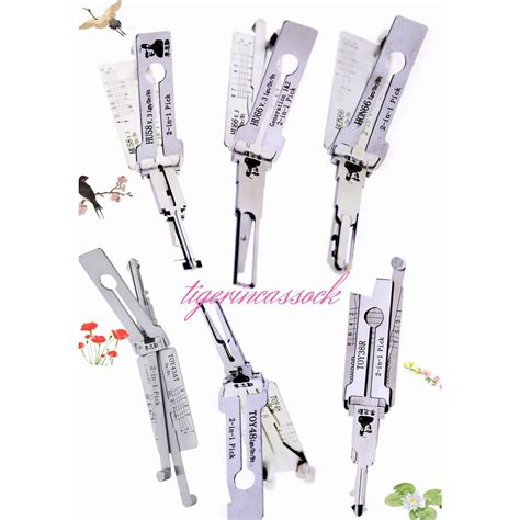 Hon66 Hu66 Toy43at Hu58 Toy38r Toy48 Original Lishi 2 In 1 Car Pick