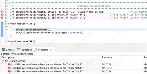 Solved Ctc E498 Vector Table Numbers Are Not Allowed For