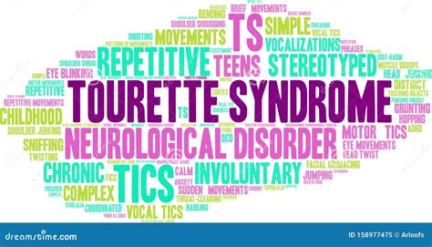 Tourette Syndrome Word Cloud Stock Vector Illustration Of Injuries