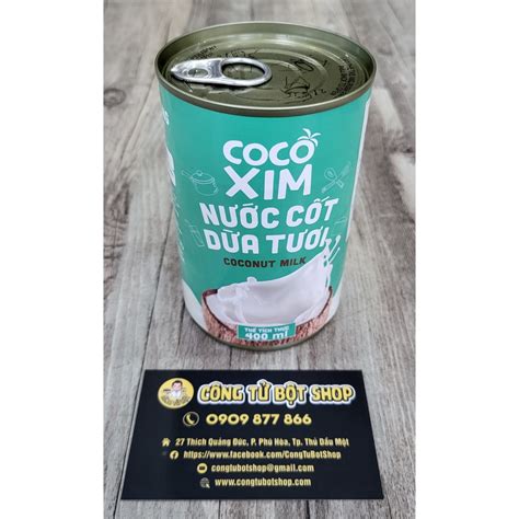 NƯỚc CỐt DỪa TƯƠi Cocoxim Xanh 400ml Shopee Việt Nam