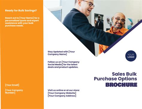 Free Sales Bulk Purchase Options Brochure Template To Edit Online