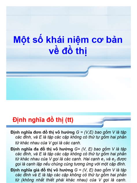 Khai Niem Co Ban Do Thi Dtlienthong V7 Pdf