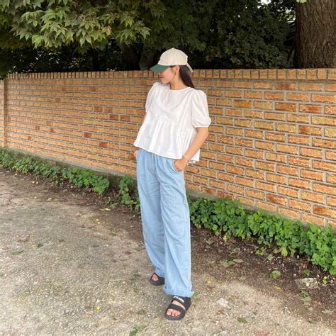 미쏘 바지 추천 여름 여자 와이드 청바지 코디 네이버 블로그