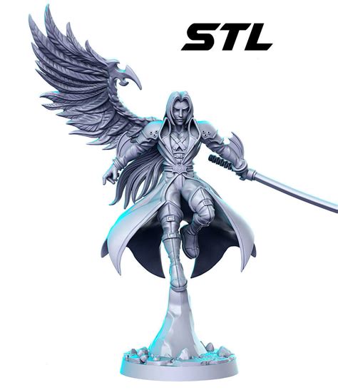 Sephiroth Wing Final Fantasy 32mm Pre Supported 3d Model 3d Printable