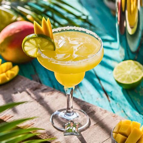 Mango Margarita Mix Cocktail Recipe Thirsty Tales