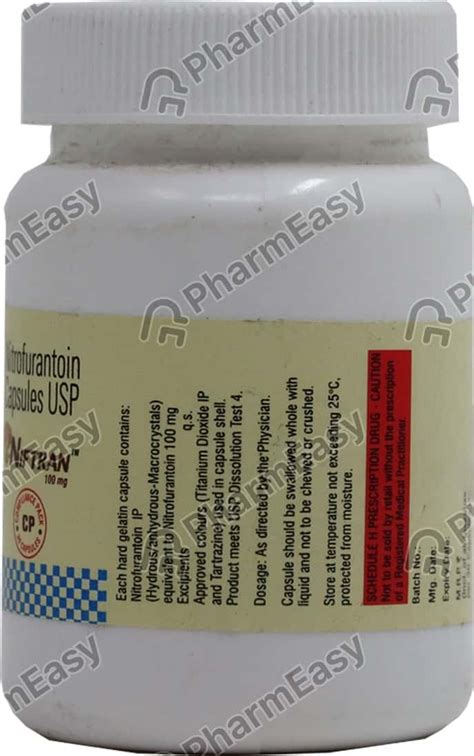 Niftran 100 Mg Capsule 30 Uses Side Effects Price And Dosage Pharmeasy