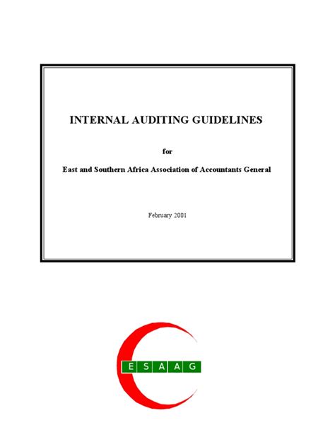 Esaag Internal Audit Guidelines Pdf Internal Audit Audit Committee