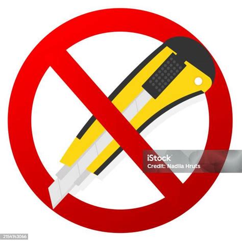 Do Not Use Cutter Symbol Sign Vector Illustration Isolate On White