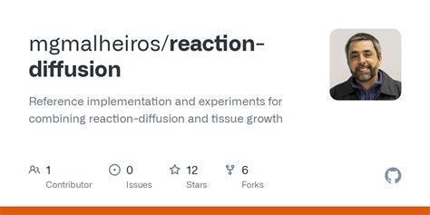 github mgmalheiros reaction diffusion reference implementation and
