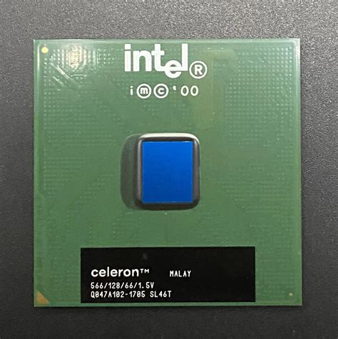 Used Intel Pentium Celeron Sl46t 566mhz 128 66 15v Cpu Socket 370 Cpu