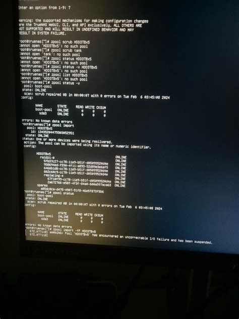 Cannot Import The Zpool Show Error TrueNAS Community