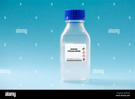 Boron Trichloride Dangerous Poisonous Gas In Chemical Glassware Stock