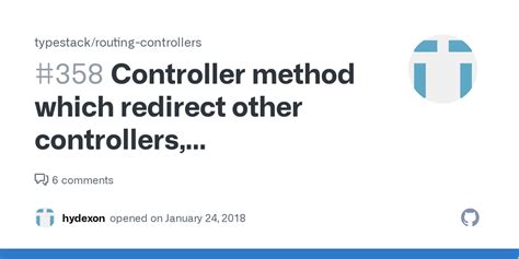 Controller Method Which Redirect Other Controllers Errornotfound · Issue 358 · Typestack