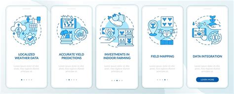 Current Farming Trends Blue Onboarding Mobile App Screen 7004329 Vector Art At Vecteezy