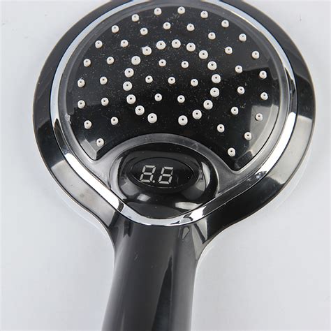 Led Light Shower Head Bathroom Handheld Shower Head Digital Led Display