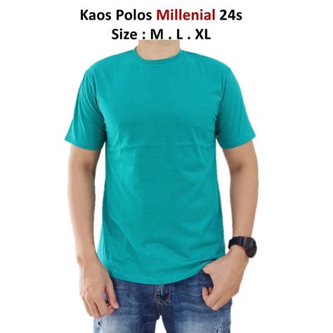 Jual KAOS POLOS LENGAN PENDEK COTTON COMBED 24S KAOS POLOS UNISEX