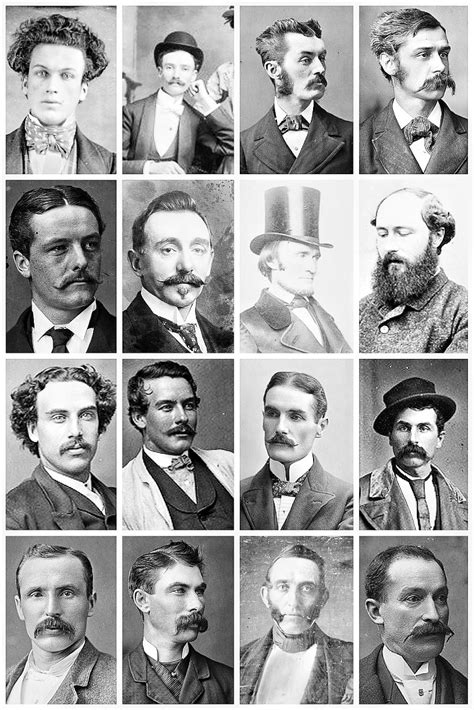 Victorian Mens Hairstyles And Facial Hair A The Vintage Thimble