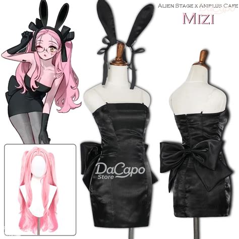 Bunny Alien Stage Alien Stage Mizi Cosplay Aniplus Cafe Black Dress