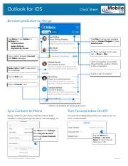 Outlook For IOS Cheatsheet Pdf Outlook For IOS Cheat Sheet Be More Productive On The Go Tap