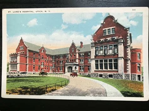 Tarjeta Postal 1915 1930 Vintage St Luke S Hospital Utica New York