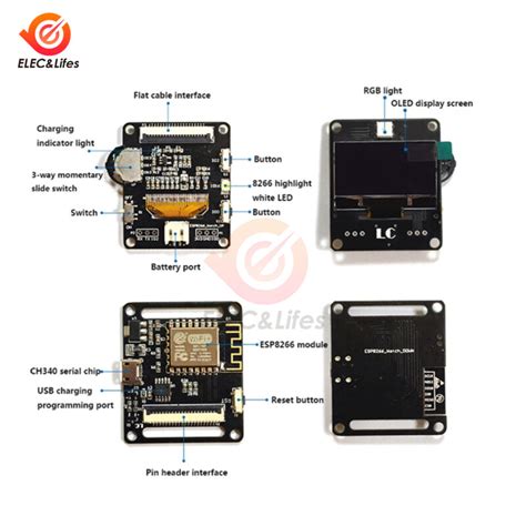 ESP8266 WiFi Smart Watch โปรแกรม Development Board สำหรบ Smartwatch