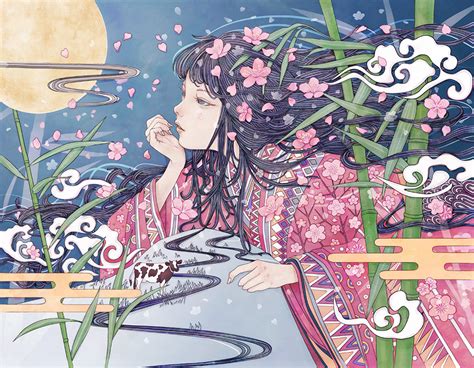 竹取物語 」木村智博のイラスト