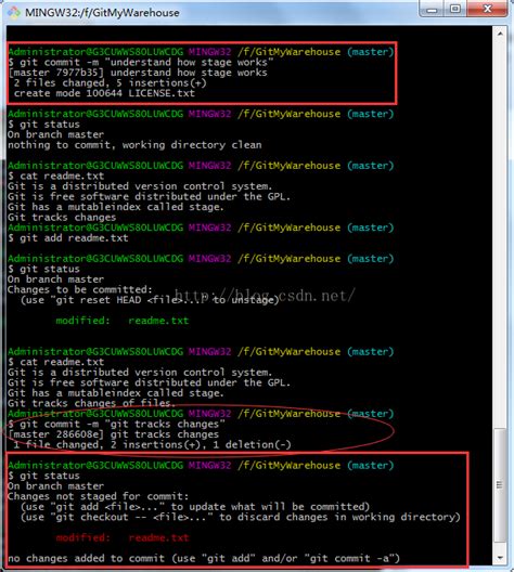 Git暂存区与修改管理 Csdn博客