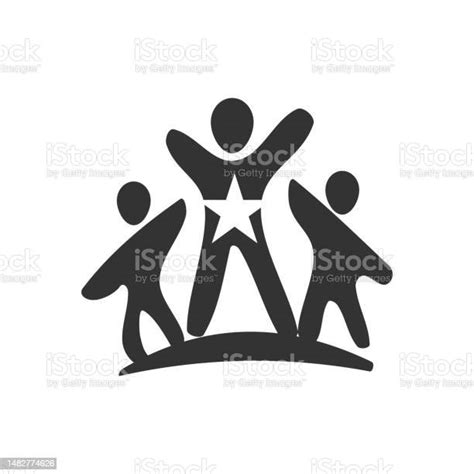 별 로고 템플릿 아이콘 일러스트레이션 브랜드 아이덴티티가 있는 리더 고립되고 평평한 그림입니다 벡터 그래픽 개념에 대한 스톡
