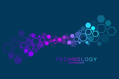Structure Molecule And Communication Dna Atom Vector Image