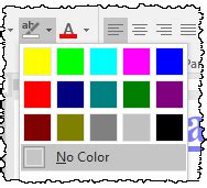 Highlight Above Table In HTML